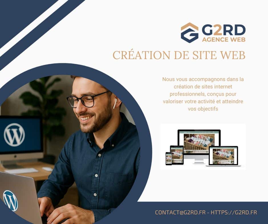 Création de site web sur mesure- G2RD Agence Web